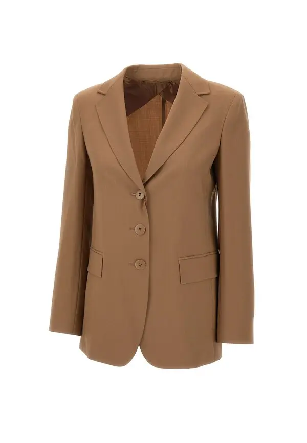 Max Mara Nice Single-breasted Jacket - Hazelnut Brown