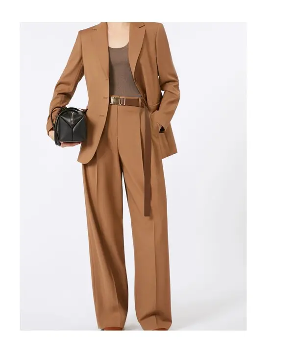 Max Mara Nice Single-breasted Jacket - Hazelnut Brown