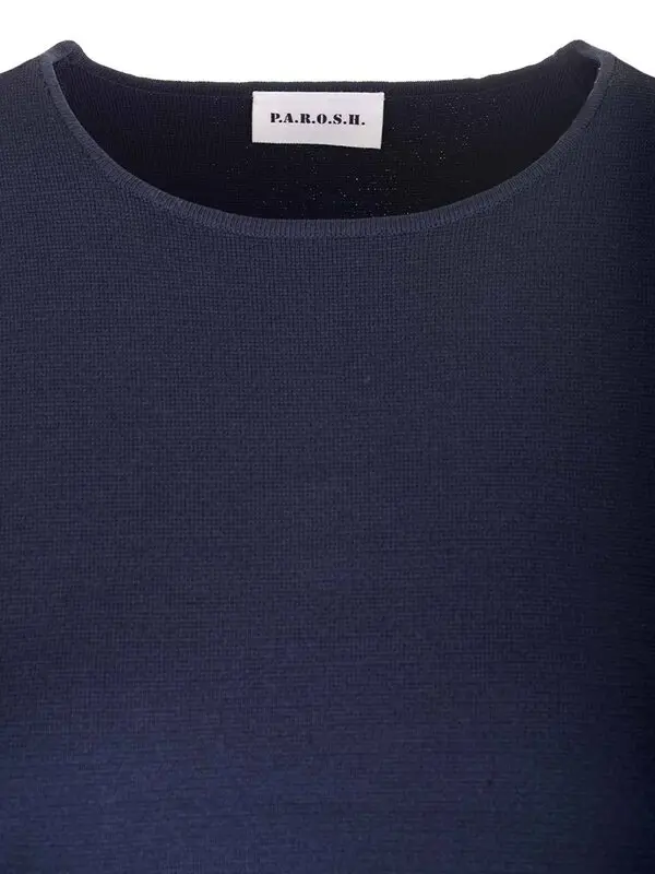 P.a.r.o.s.h Ribbed Short-sleeved Top - Blue