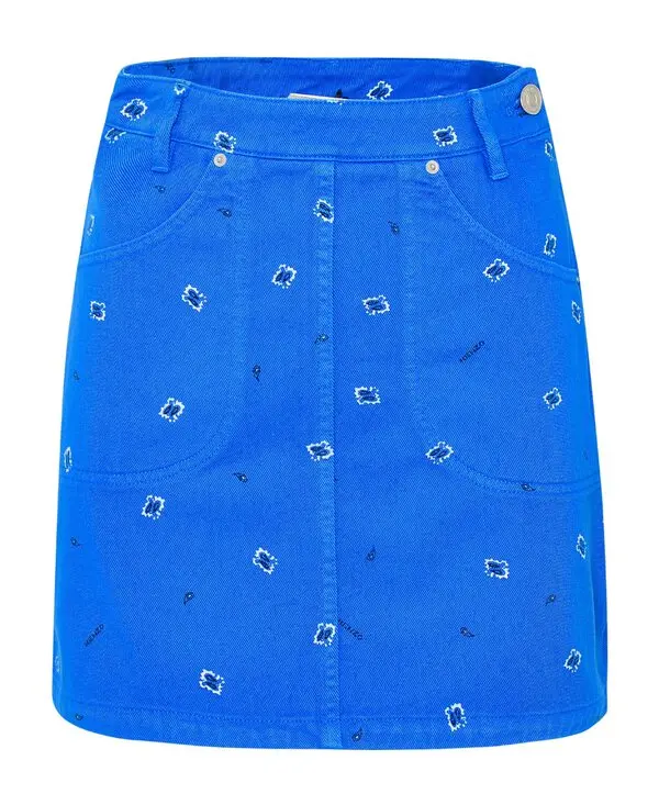 Kenzo Paisley Printed A-line Mini Skirt