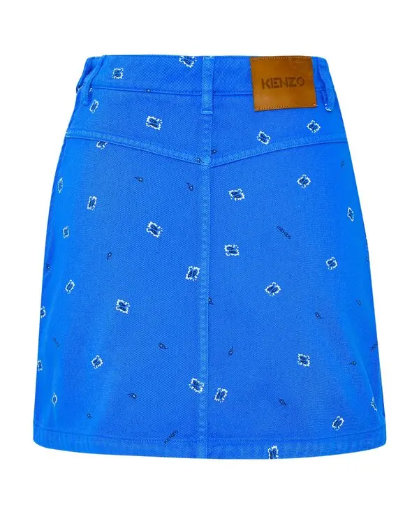 Kenzo Paisley Printed A-line Mini Skirt