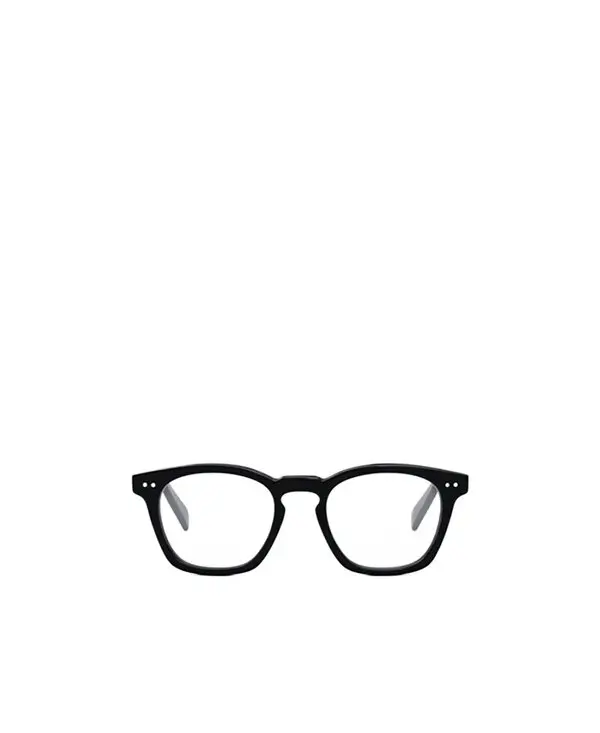Celine Logo Flat Mirror Eyeglasses - Black