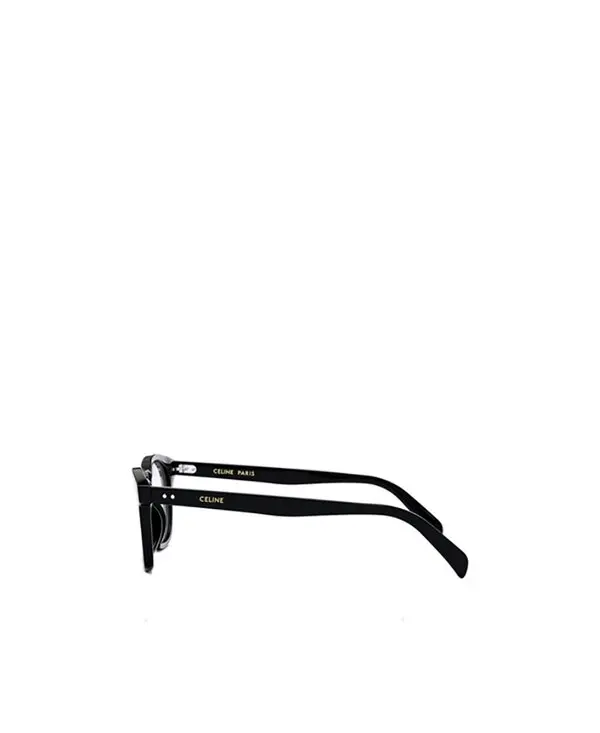 Celine Logo Flat Mirror Eyeglasses - Black