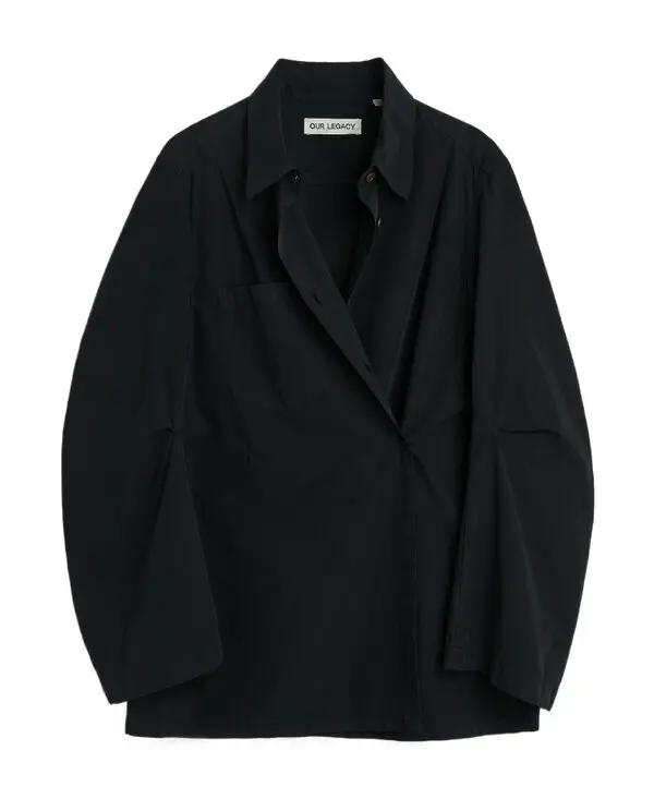 Our Legacy Relaxed Fit Shirt Top With Mother-of-pearl Buttons