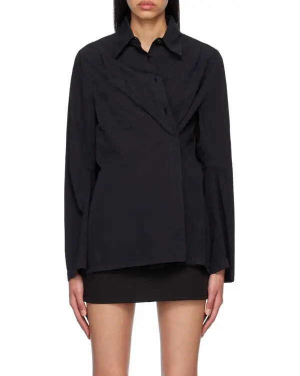 Our Legacy Relaxed Fit Shirt Top With Mother-of-pearl Buttons