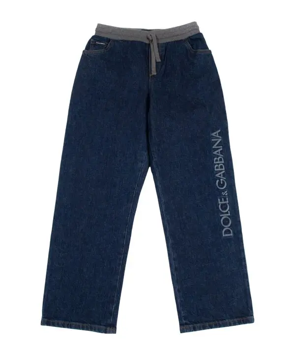 Dolce & Gabbana Drawstring Waistband Jeans