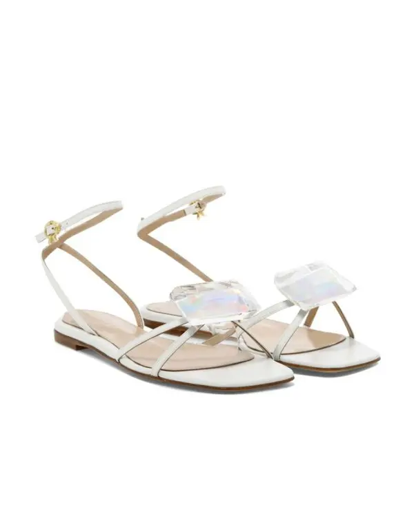 GIANVITO ROSSI Embellished Ankle Strap Sandals