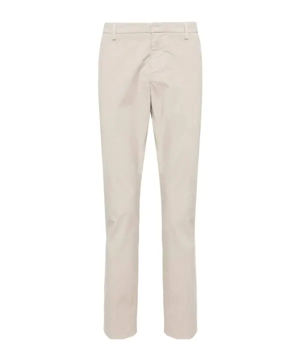 DONDUP Mid-rise Straight Leg Trousers - Nude
