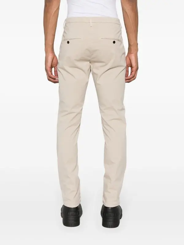 DONDUP Mid-rise Straight Leg Trousers - Nude