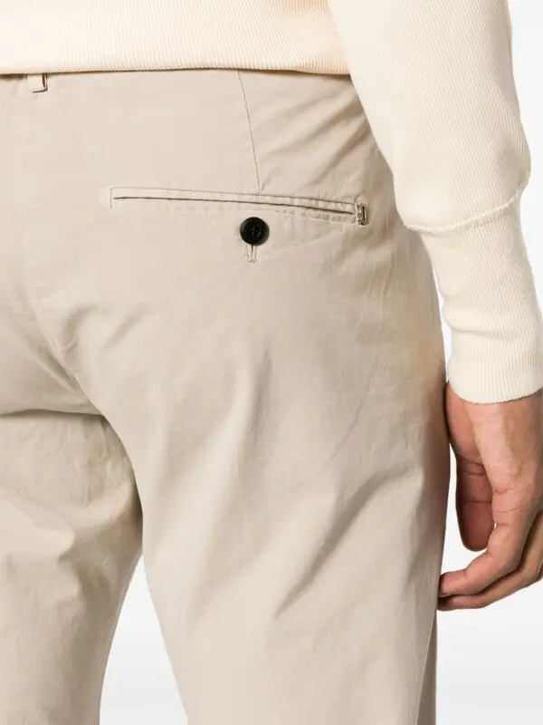 DONDUP Mid-rise Straight Leg Trousers - Nude