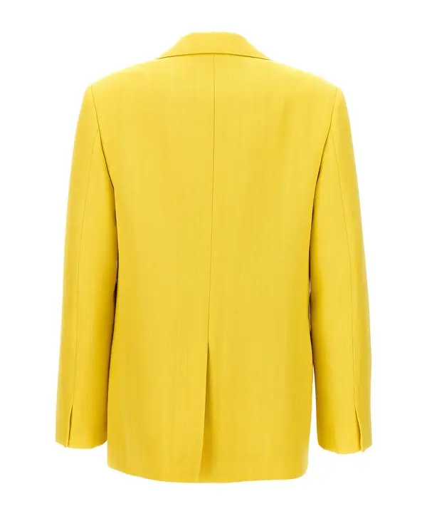 JIL SANDER Single-breasted Tailored Blazer - Yellow