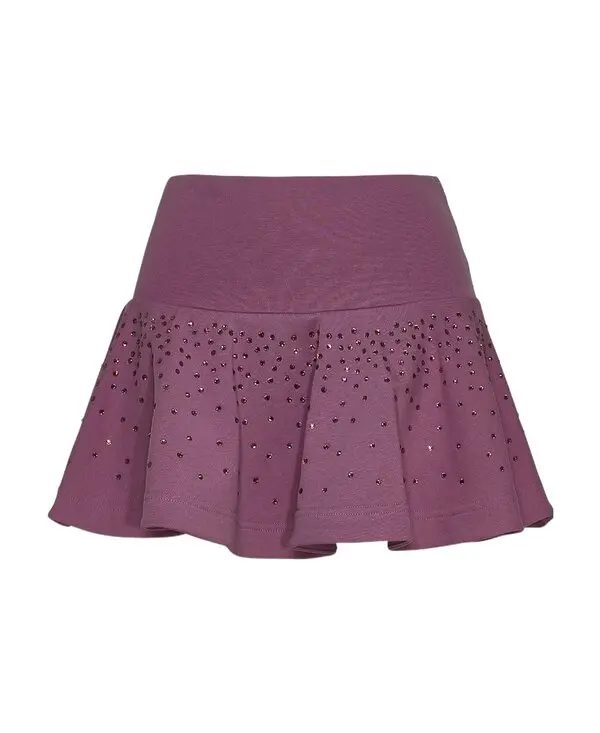 Blumarine Embellished Logo Skirt