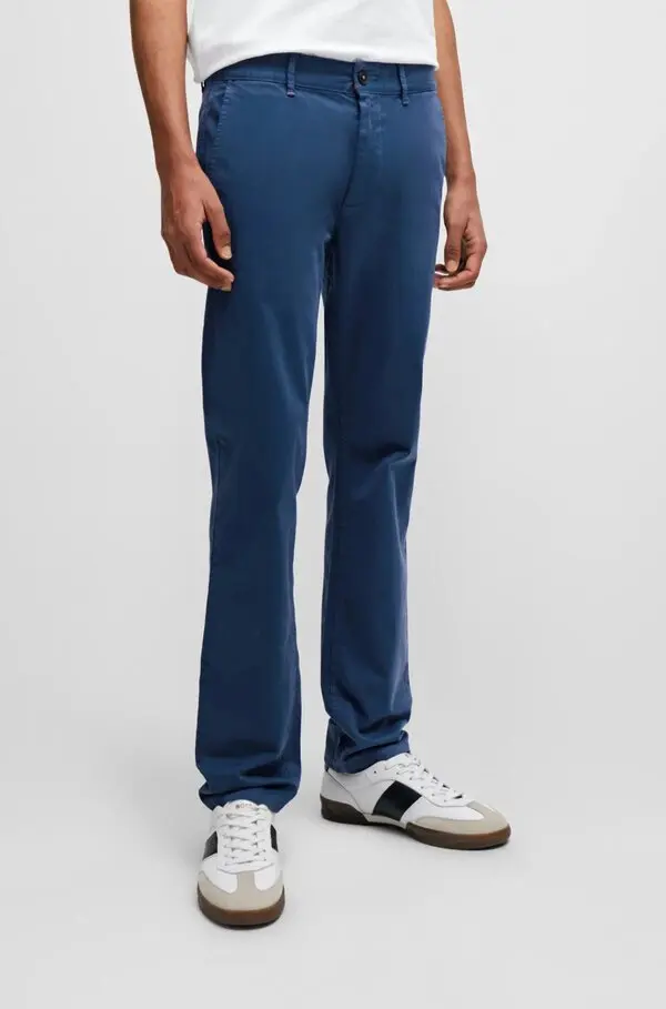 Hugo Boss Slim-fit Chinos - Blue