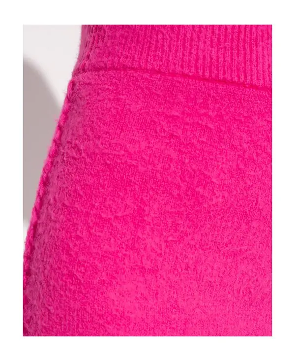 Helmut Lang Knit Pencil Mini Skirt - Pink