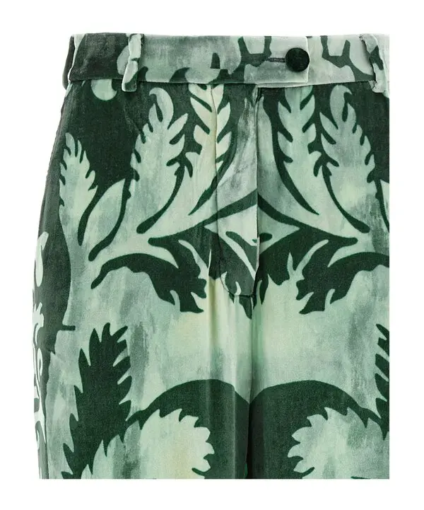 F.R.S FOR RESTLESS SLEEPERS Arche Floral Chenille Wide-leg Trousers