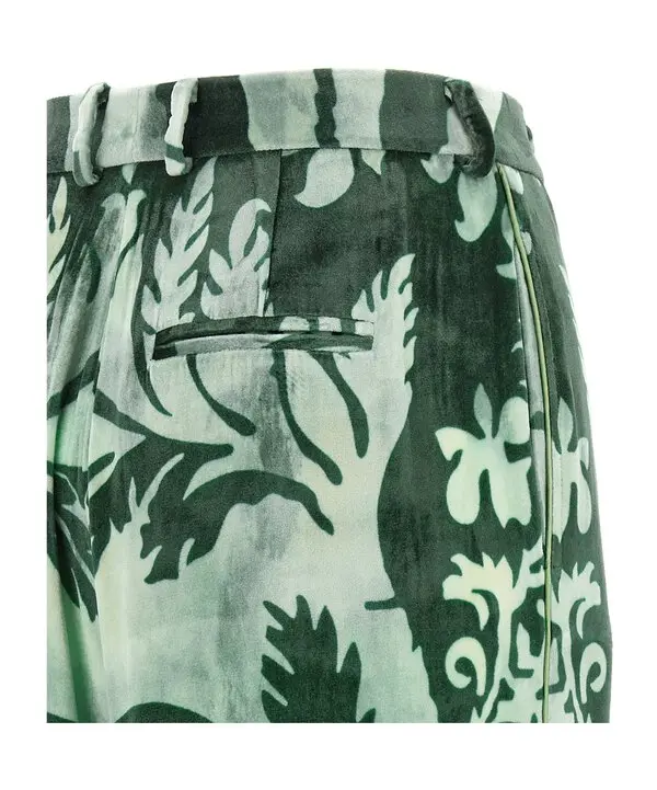 F.R.S FOR RESTLESS SLEEPERS Arche Floral Chenille Wide-leg Trousers