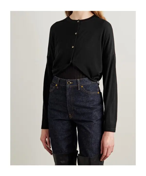 Khaite Long-sleeved Cardigan With Toggle Buttons
