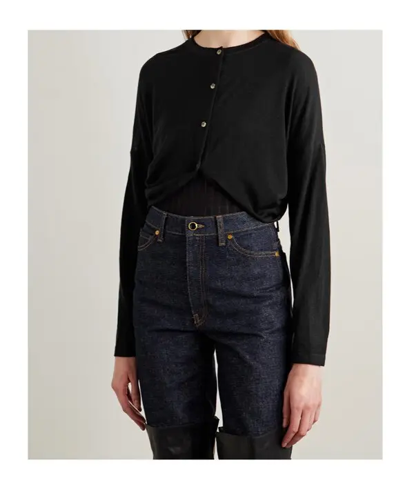 Khaite Long-sleeved Cardigan With Toggle Buttons