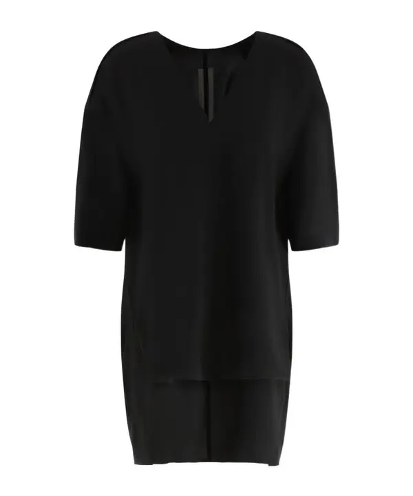 Rick Owens Short-sleeved V-neck Blouse