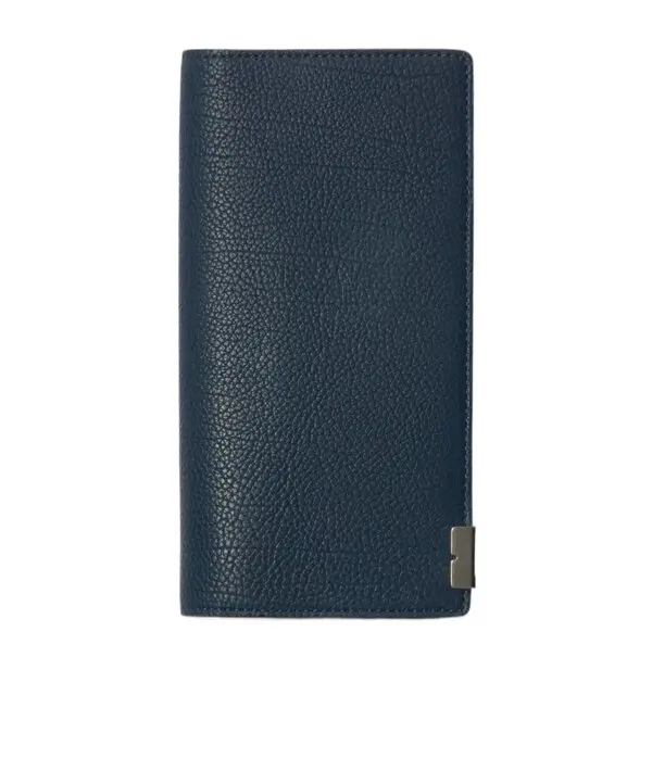 Burberry B-cut Leather Wallet - Blue