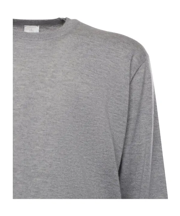 Eleventy Crew Neck Knitwear - Gray