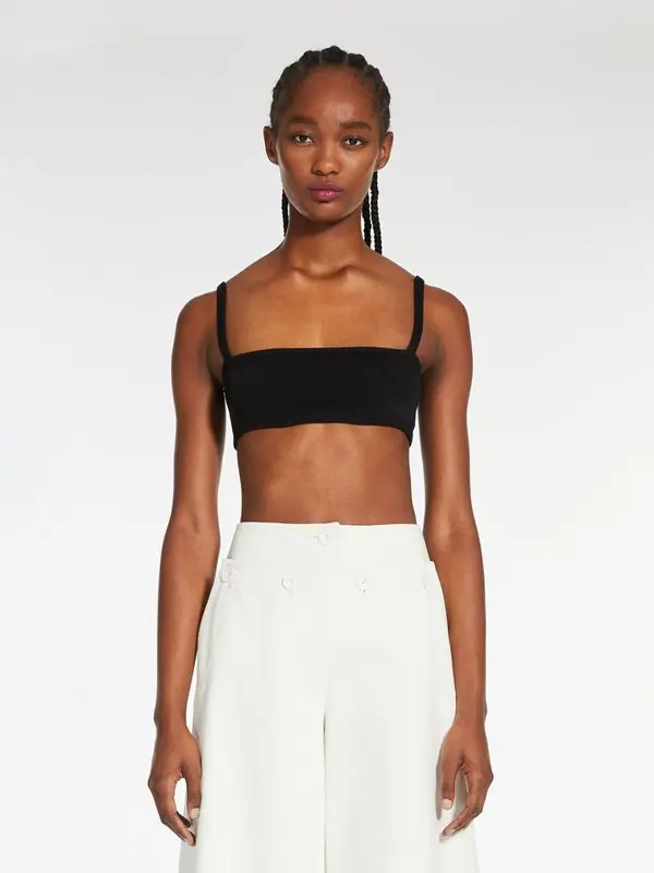 Max Mara Ribbed Knit Camisole Top