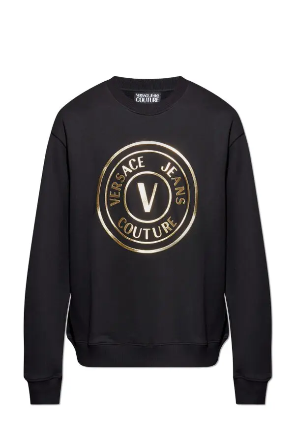 Versace Logo Printed Crewneck Sweatshirt