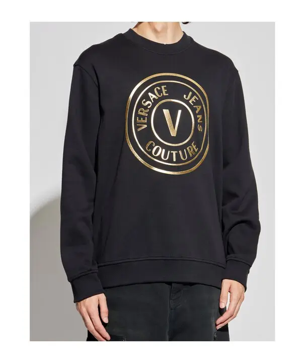 Versace Logo Printed Crewneck Sweatshirt