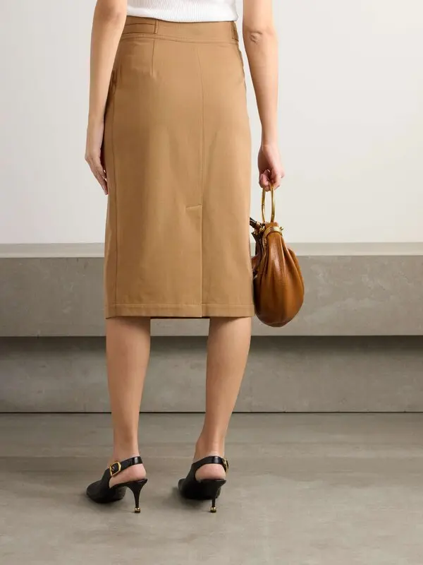 Chloé Twill Midi Skirt