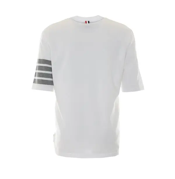 Thom Browne Jersey 4-bar Short Sleeve T-shirt - White