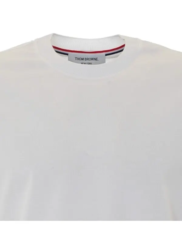 Thom Browne Jersey 4-bar Short Sleeve T-shirt - White