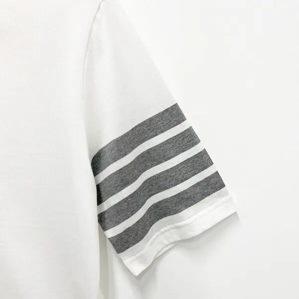 Thom Browne Jersey 4-bar Short Sleeve T-shirt - White