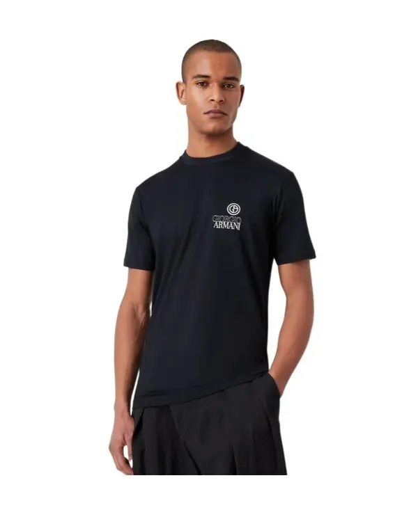 Giorgio Armani Navy Blue Short-sleeved T-shirt