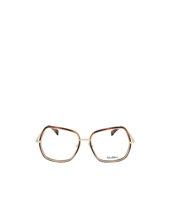 Max Mara Geometric Frame Eyeglasses - White