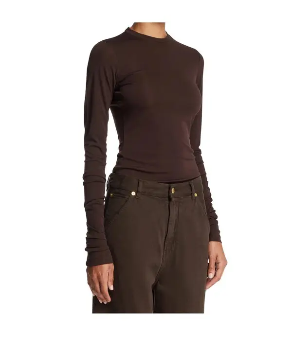DARKPARK Long Sleeve Crewneck Top - Black