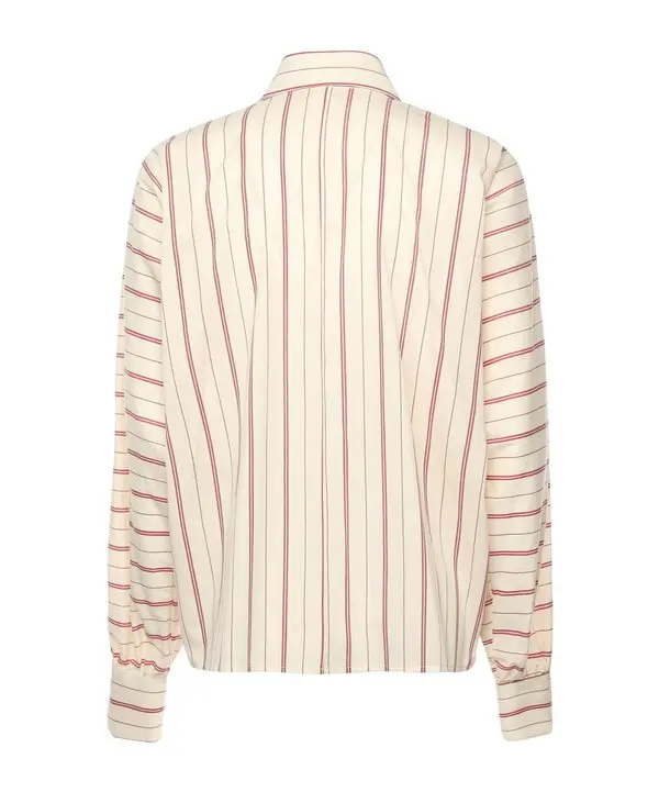 NINE MINUTES Striped Button-up Shirt