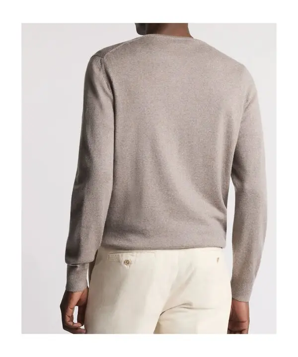 FAY Crew Neck Jumper - Light Brown