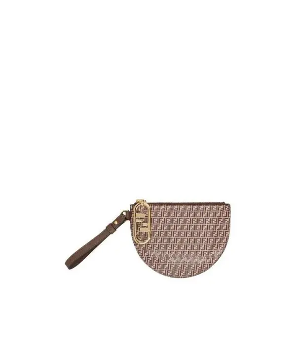 Fendi Ff Pattern Wallet - Nude