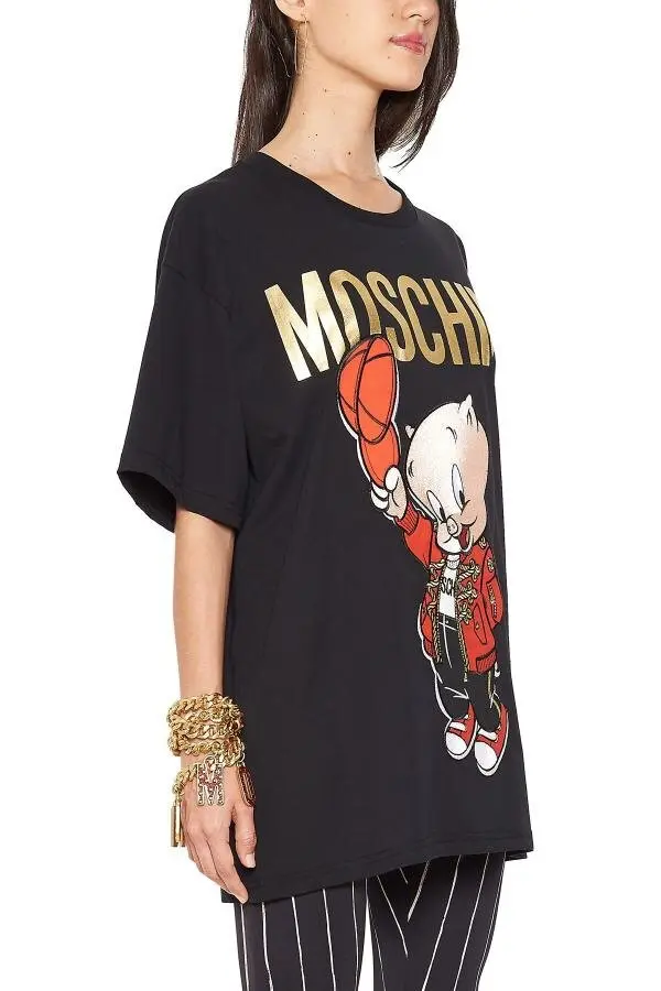 Moschino Cartoon Character" Graphic T-shirt