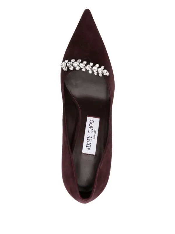 JIMMY CHOO Pointed Toe Stiletto High Heels With Embellished Detail