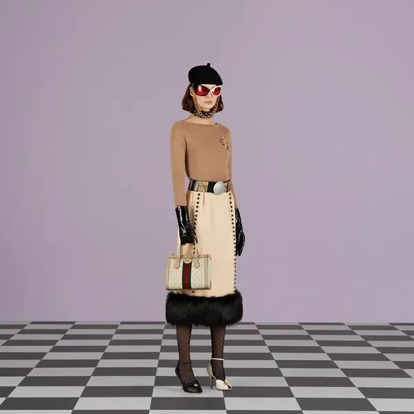 Gucci Ophidia Tote Bag - Nude
