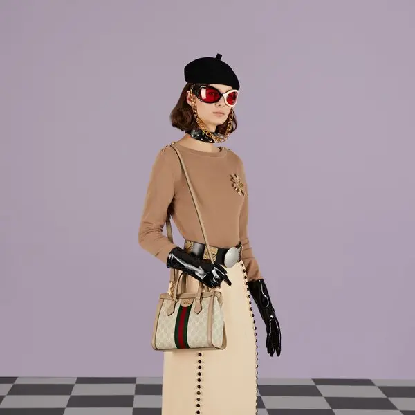 Gucci Ophidia Tote Bag - Nude