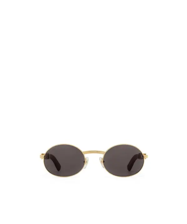 Cartier Giverny Oval Frame Sunglasses - Black