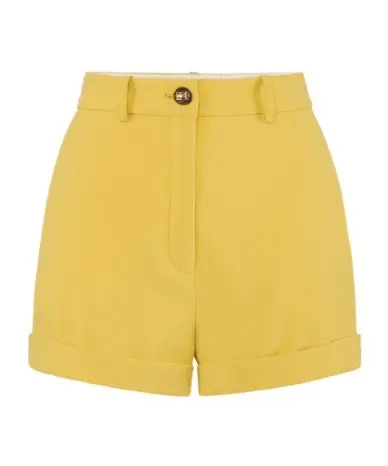Elisabetta Franchi Lightweight Crêpe Shorts - Sun