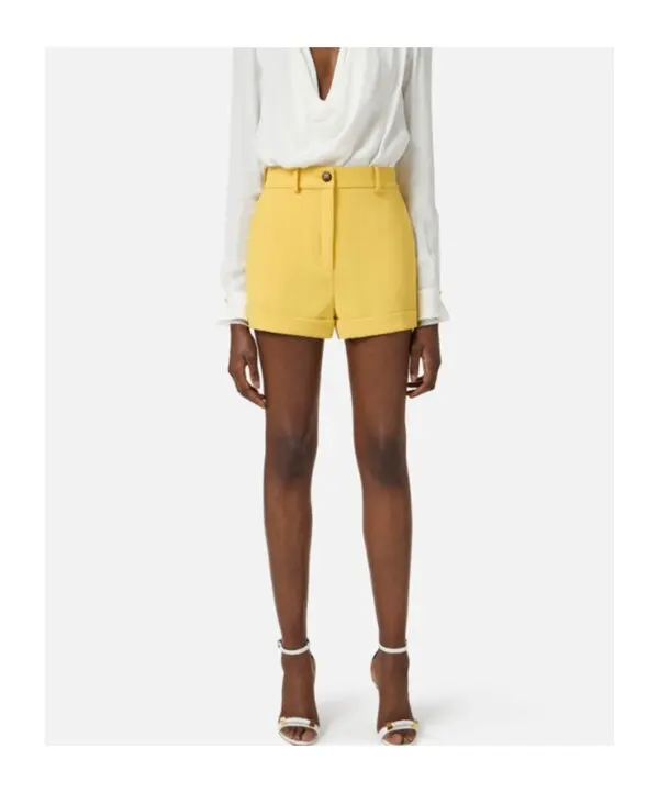 Elisabetta Franchi Lightweight Crêpe Shorts - Sun