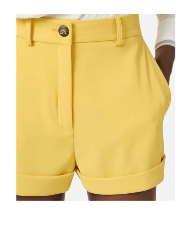 Elisabetta Franchi Lightweight Crêpe Shorts - Sun