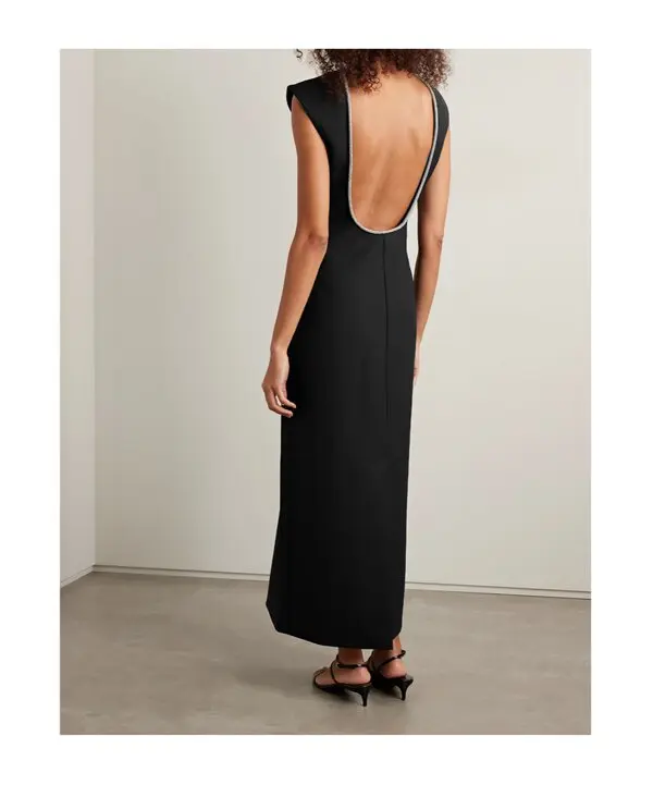 RÓHE Sleeveless Maxi Dress With Crystal Embellishments