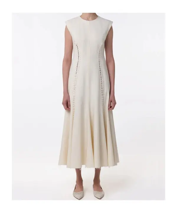 Gabriela Hearst Sleeveless Flared Hem Dress