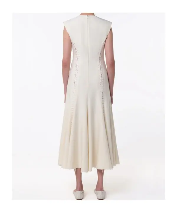 Gabriela Hearst Sleeveless Flared Hem Dress