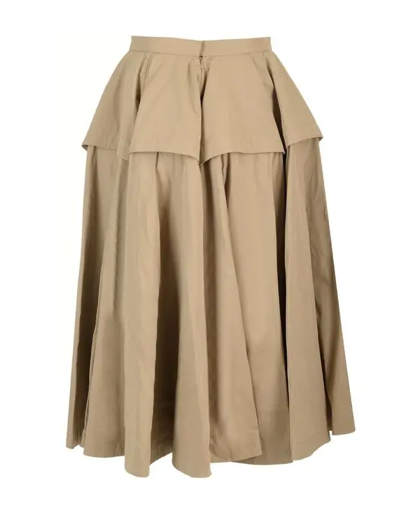 Bottega Veneta A-line Fold Skirt